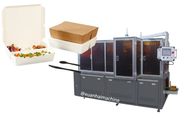 ZF-DG Multi Grid Take Away Kraft Paper Lunch Box Forming Machine ...